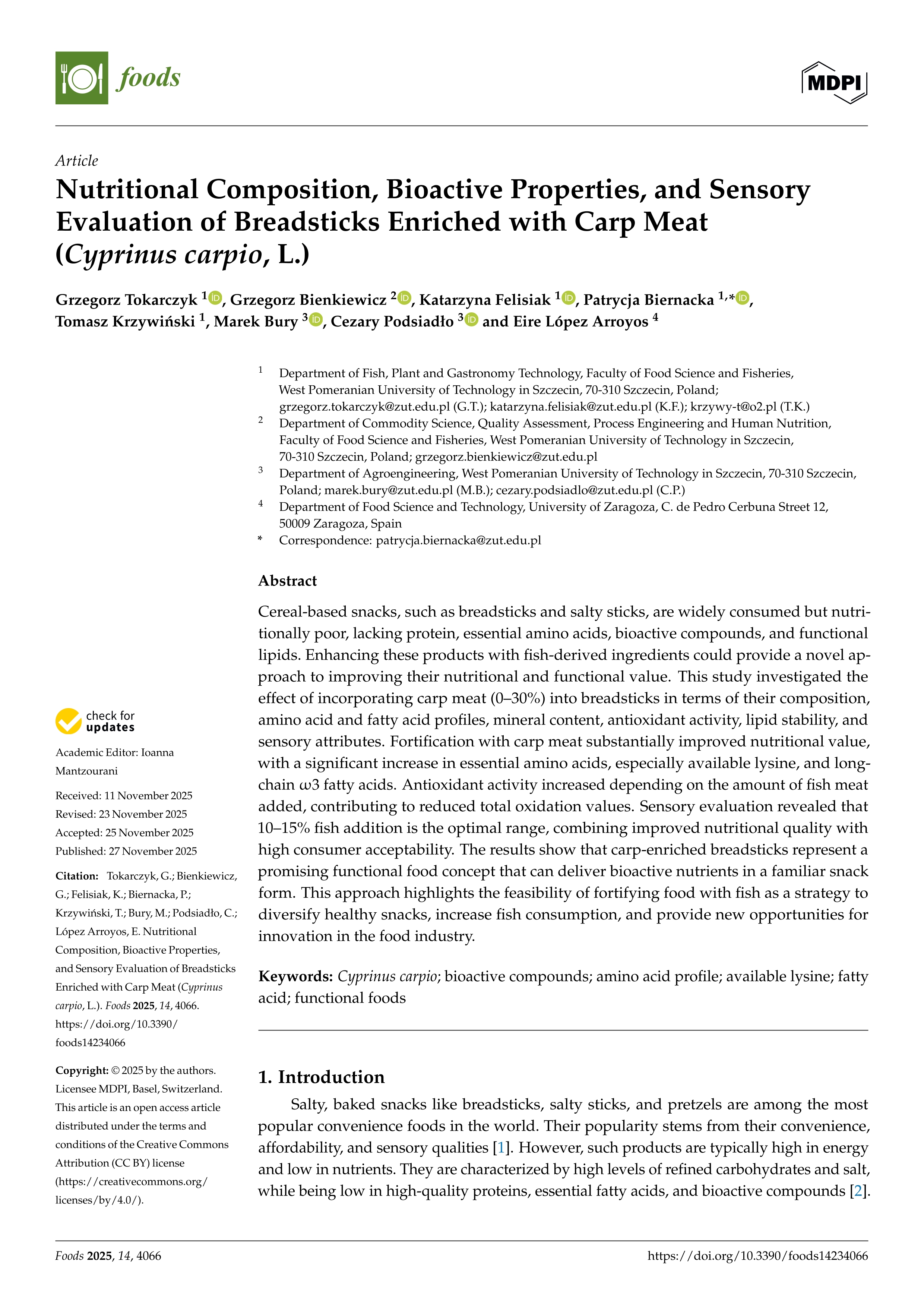 Nutritional Composition, Bioactive Properties, and Sensory Evaluation ...